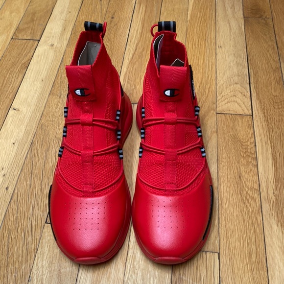 Champion | Shoes | New Champion Mens Size 9 Xg Rally Plus Red High Tops ...